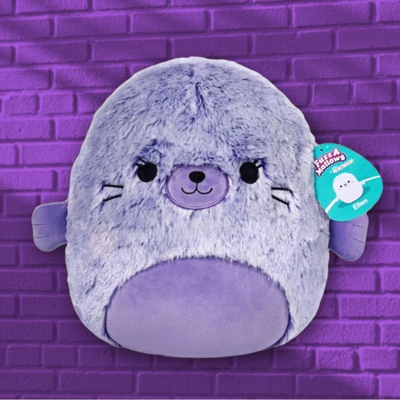Squishmallows | Toys | Squishmallow Ellen The Seal Fuzzamallows Lilac ...